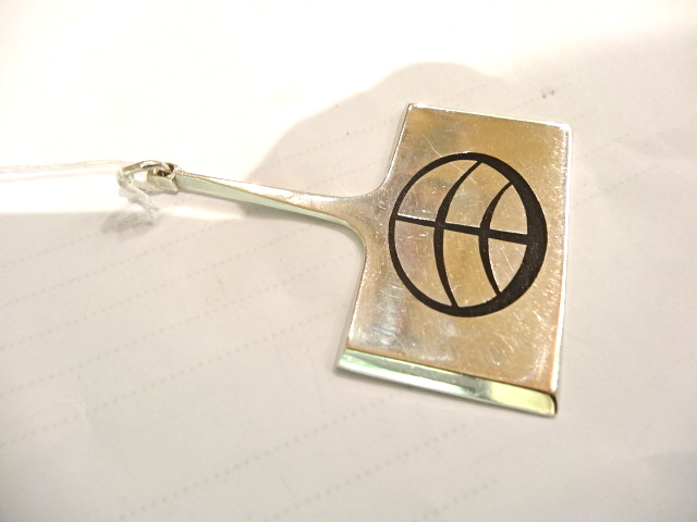 DAVID ANDERSEN SILVER AND ENAMEL PENDANT,sIGNED DA