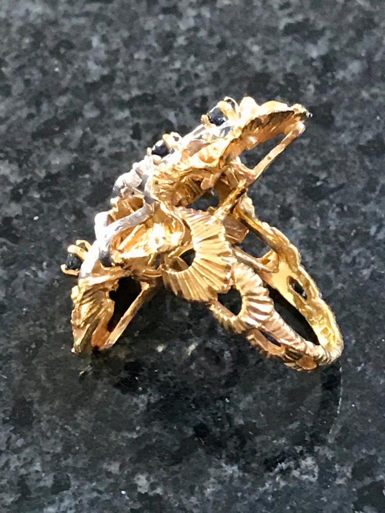 KUTCHINSKY 18ct GOLD RING, signed,1972